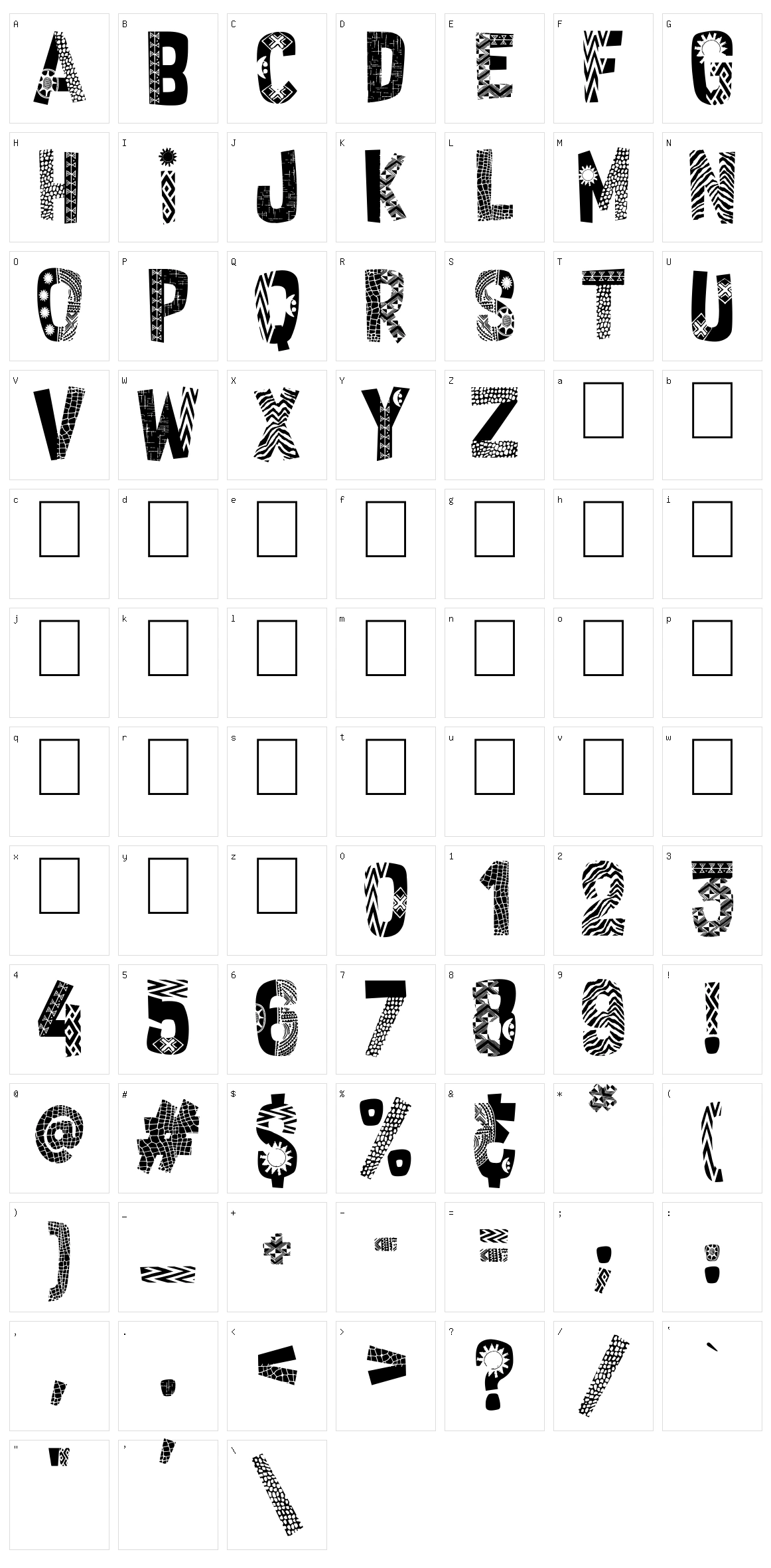 African Style Font | Free Download – UrbanFonts