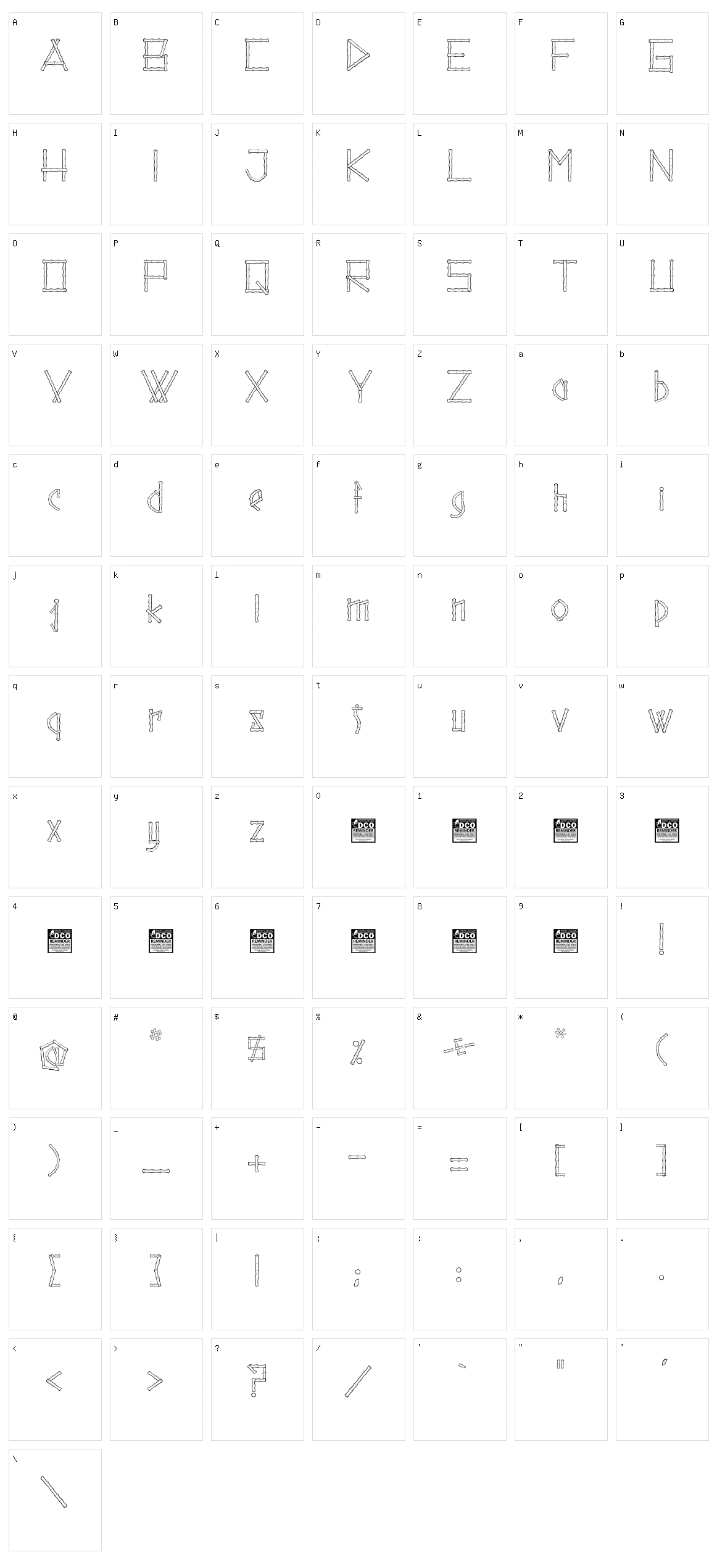 Reed Sticks Font | Free Download – UrbanFonts