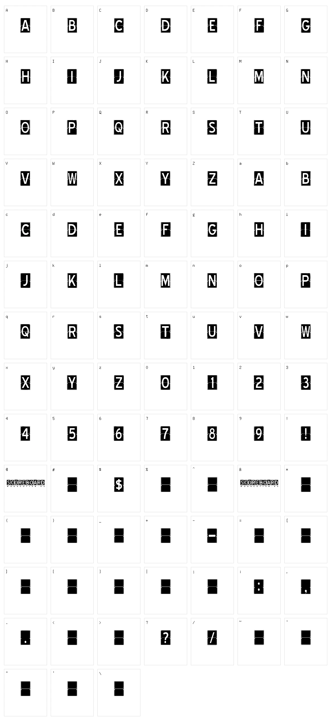 Scoreboard Font | Free Download – UrbanFonts