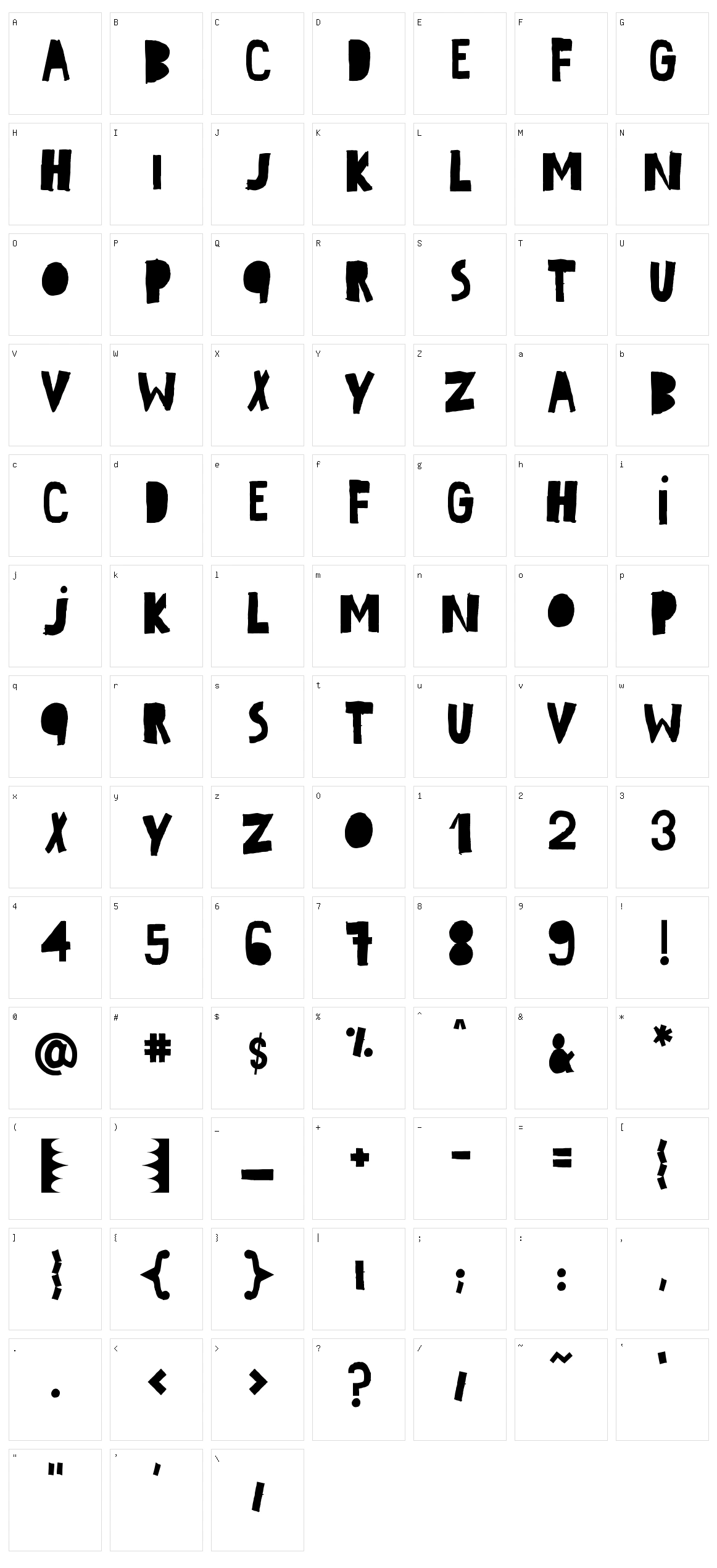 No Color Font – paintblack | Free Download